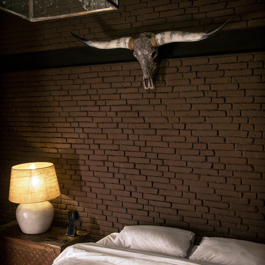 Hand Carved Longhorn Skull - Gray Fine Line – Skull Bliss