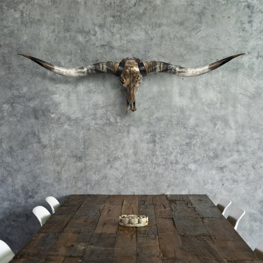 Longhorn Skull // XL Horns - Antique Bronze Storm // Metallic Finish ...