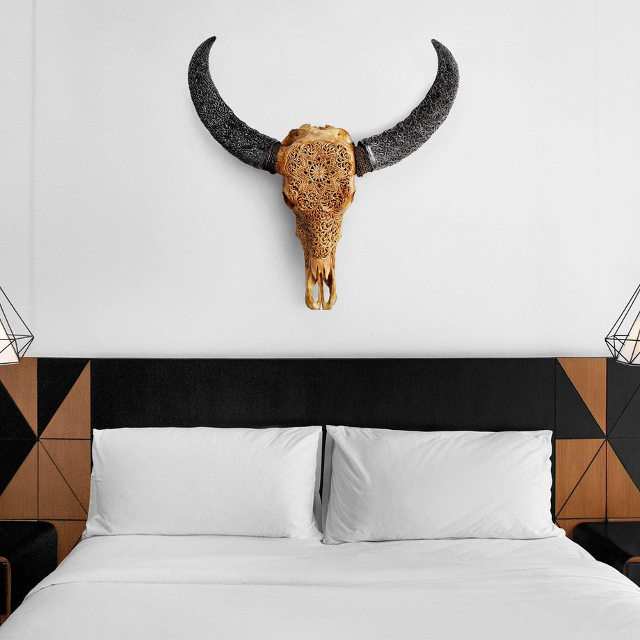 Buffalo Skulls for Sale | Carved Bison Skulls | Skull Bliss