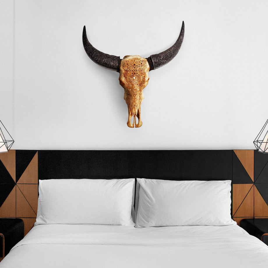 Buffalo Skulls for Sale | Carved Bison Skulls | Skull Bliss
