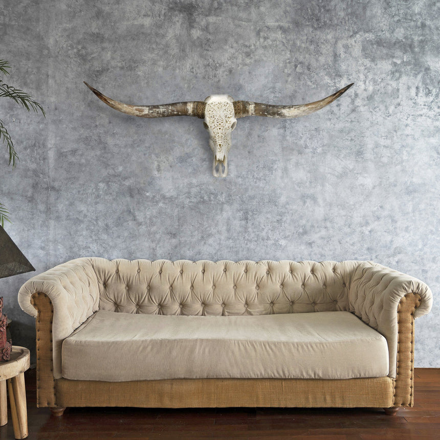 Longhorn Skulls for Sale | Longhorn Cow Skull Decor | Skull Bliss